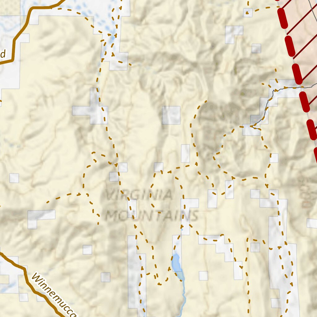 Northern Washoe County OHV Trails Map by Nevada Department of ...