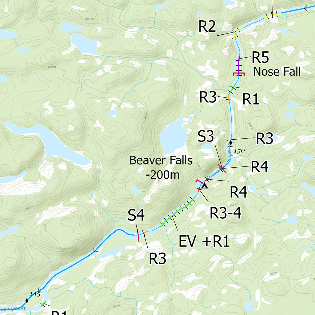 Rivière Kanaaupscow Map by Canot Kayak Quebec | Avenza Maps