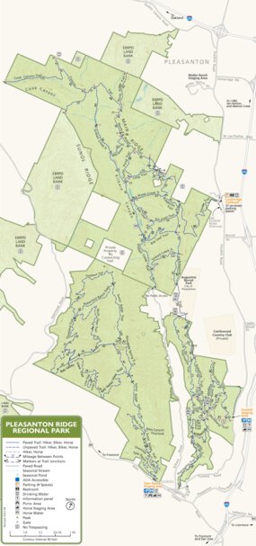 Pleasanton Ridge Regional Park Map by EBRPD | Avenza Maps