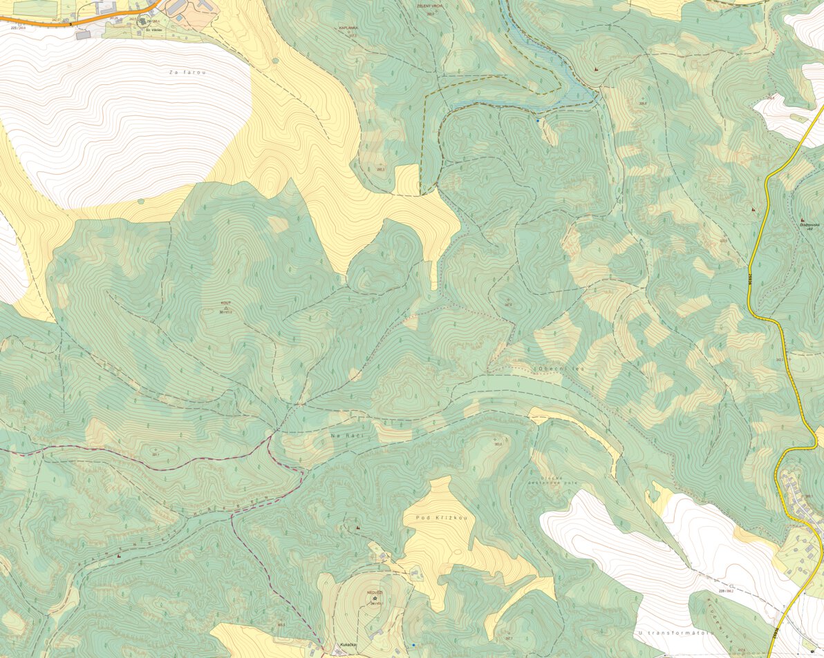 Úštěk (0204-D-25-1) Map by Cesky urad zememericky a katastralni ...