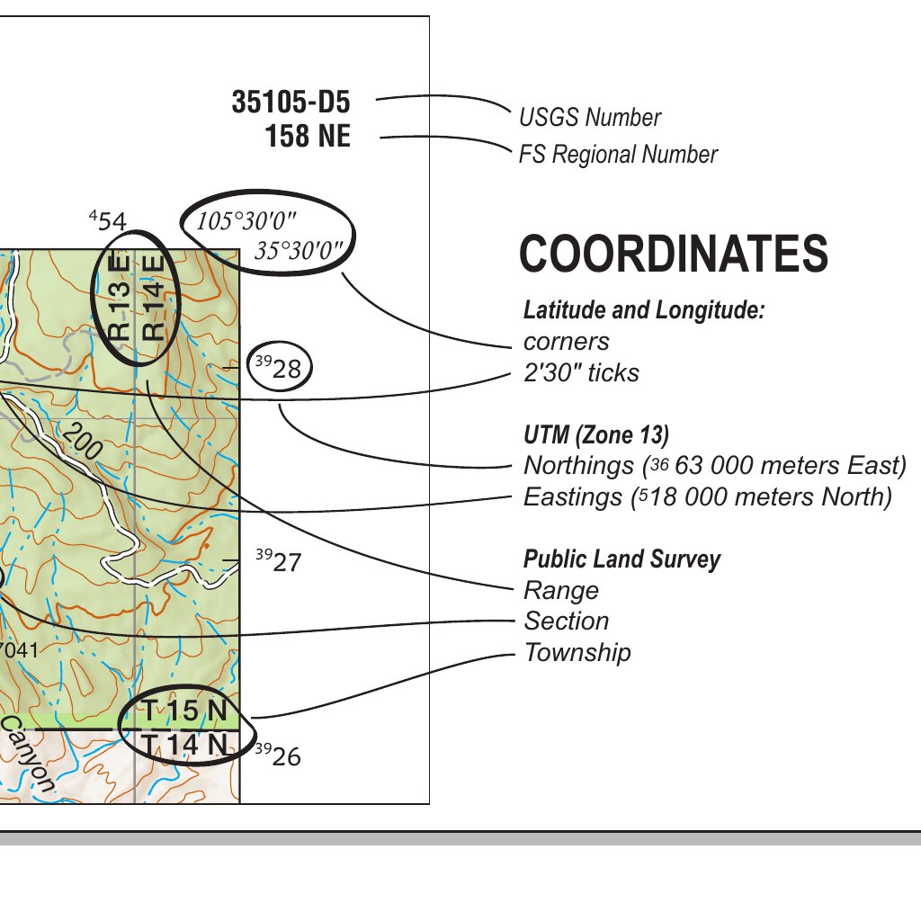Santa Fe National Forest Quadrangle Map: Atlas Index by US Forest ...