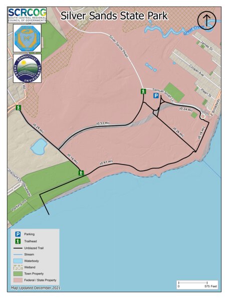Silver Sands State Park - Milford, CT Map by South Central Regional ...