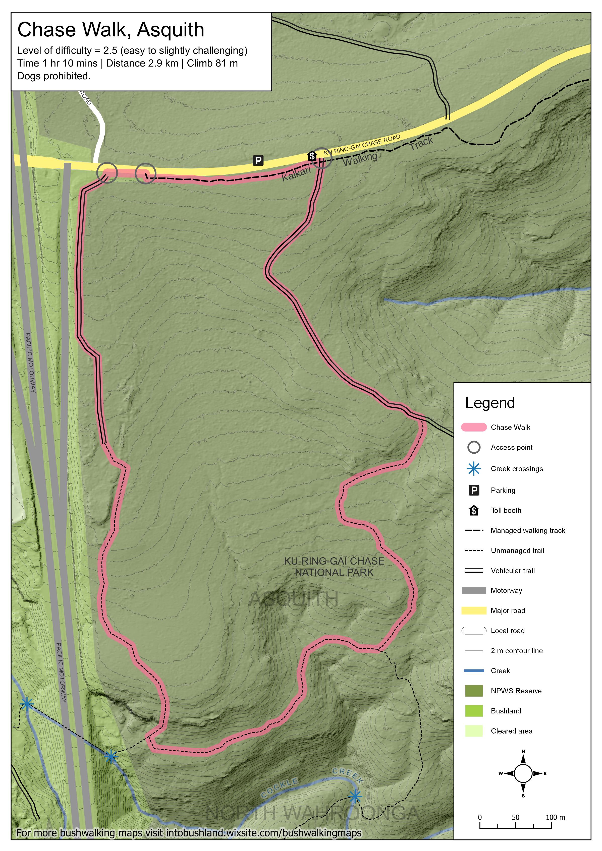 Chase Walk, Asquith Map by Sydney Bushwalking Maps | Avenza Maps