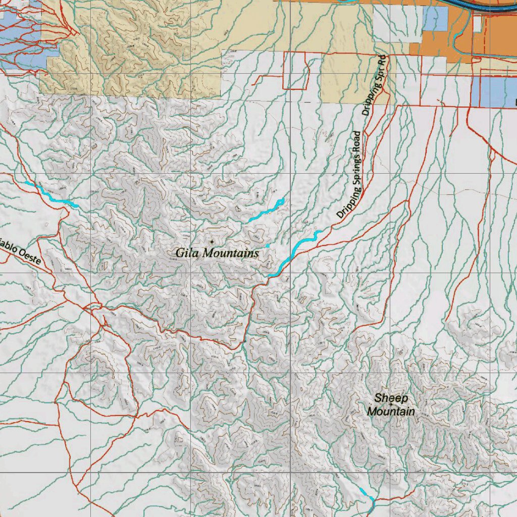 Arizona Unit 40Bc Mule Deer Hybrid Map by Arizona HuntData LLC | Avenza ...