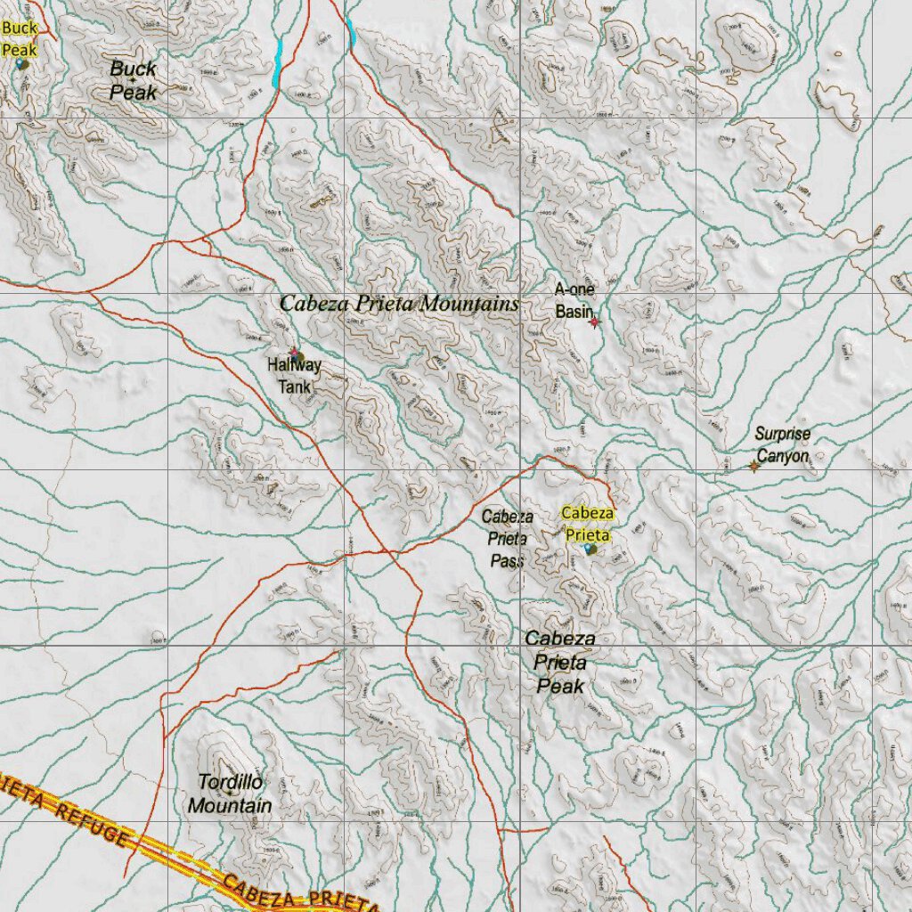 AZ Unit 40B Mule Deer Concentrations Map by Arizona HuntData LLC ...