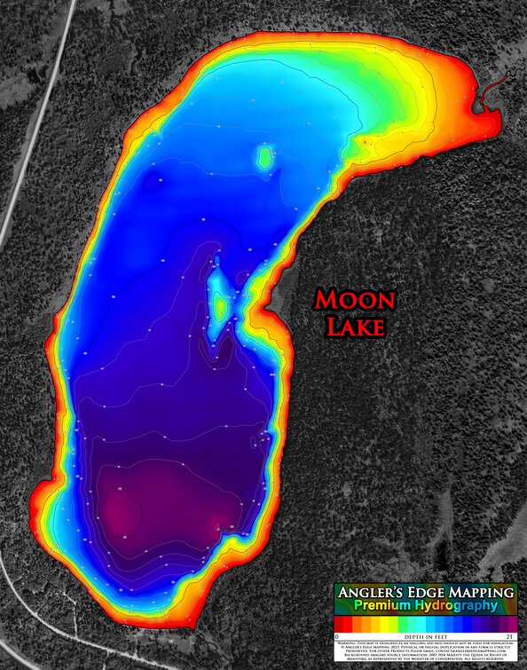 AEM Moon Lake Map by Angler's Edge Mapping | Avenza Maps