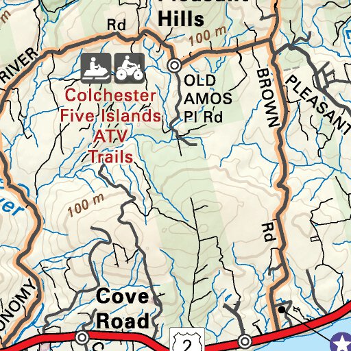 NSNS30 Economy - Nova Scotia Topo Map by Backroad Mapbooks | Avenza Maps