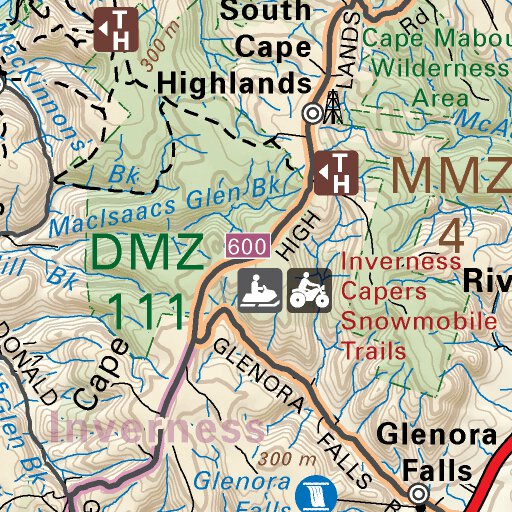 NSNS48 Inverness - Nova Scotia Topo Map by Backroad Mapbooks | Avenza Maps
