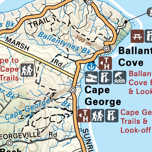 NSNS43 Cape George - Nova Scotia Topo Map by Backroad Mapbooks | Avenza ...