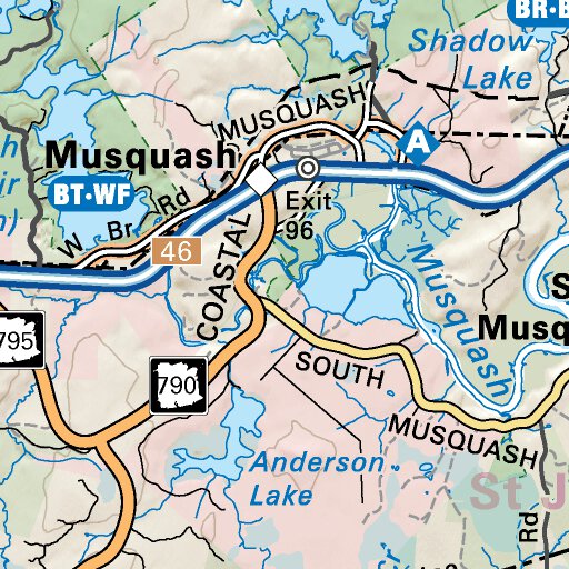 NBNB04 Grand Bay - New Brunswick Topo Map by Backroad Mapbooks | Avenza ...