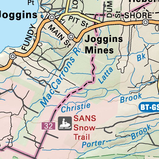 NBNB14 Hopewell Rocks - New Brunswick Topo Map by Backroad Mapbooks ...