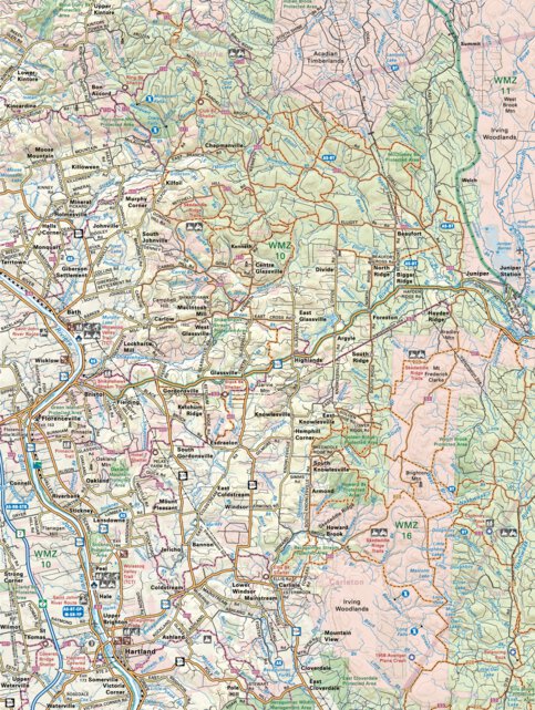 NBNB28 Hartland - New Brunswick Topo Map by Backroad Mapbooks | Avenza Maps