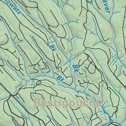 NBNB60 Kedgwick - New Brunswick Topo Map by Backroad Mapbooks | Avenza Maps