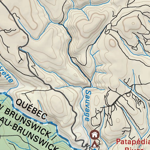 NBNB60 Kedgwick - New Brunswick Topo Map by Backroad Mapbooks | Avenza Maps