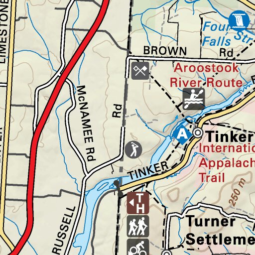 NBNB40 Grand Falls - New Brunswick Topo Map by Backroad Mapbooks ...