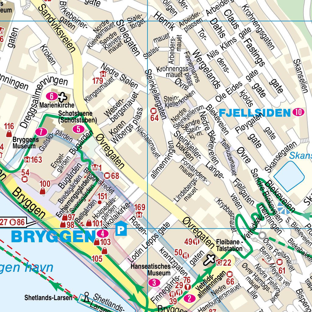 Citymap Bergen 2023 Map by Reise Know-How Verlag Peter Rump GmbH ...