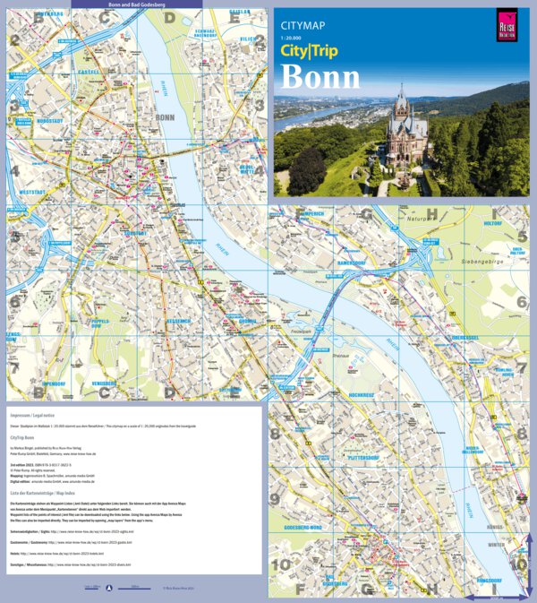 Citymap Bonn 2023 Map by Reise Know-How Verlag Peter Rump GmbH | Avenza ...