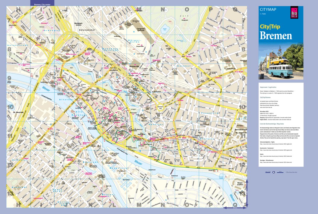 Citymap Bremen 2023 Map by Reise Know-How Verlag Peter Rump GmbH ...