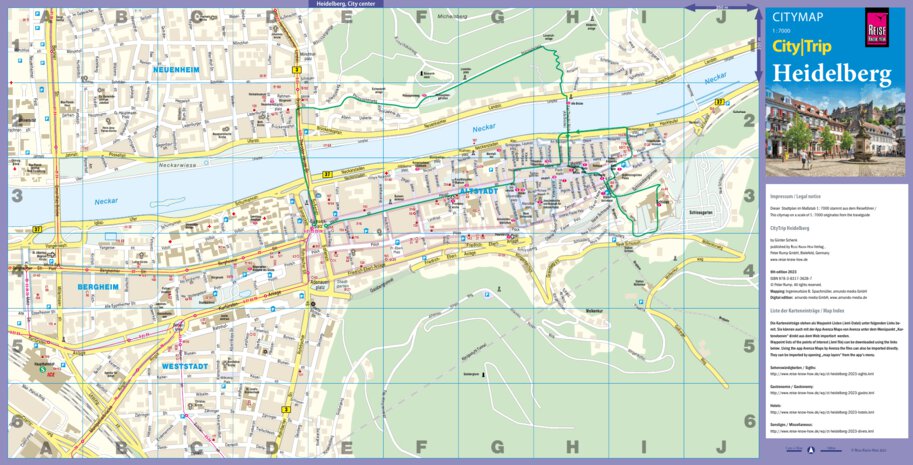 Citymap Heidelberg 2023 Map by Reise Know-How Verlag Peter Rump GmbH ...