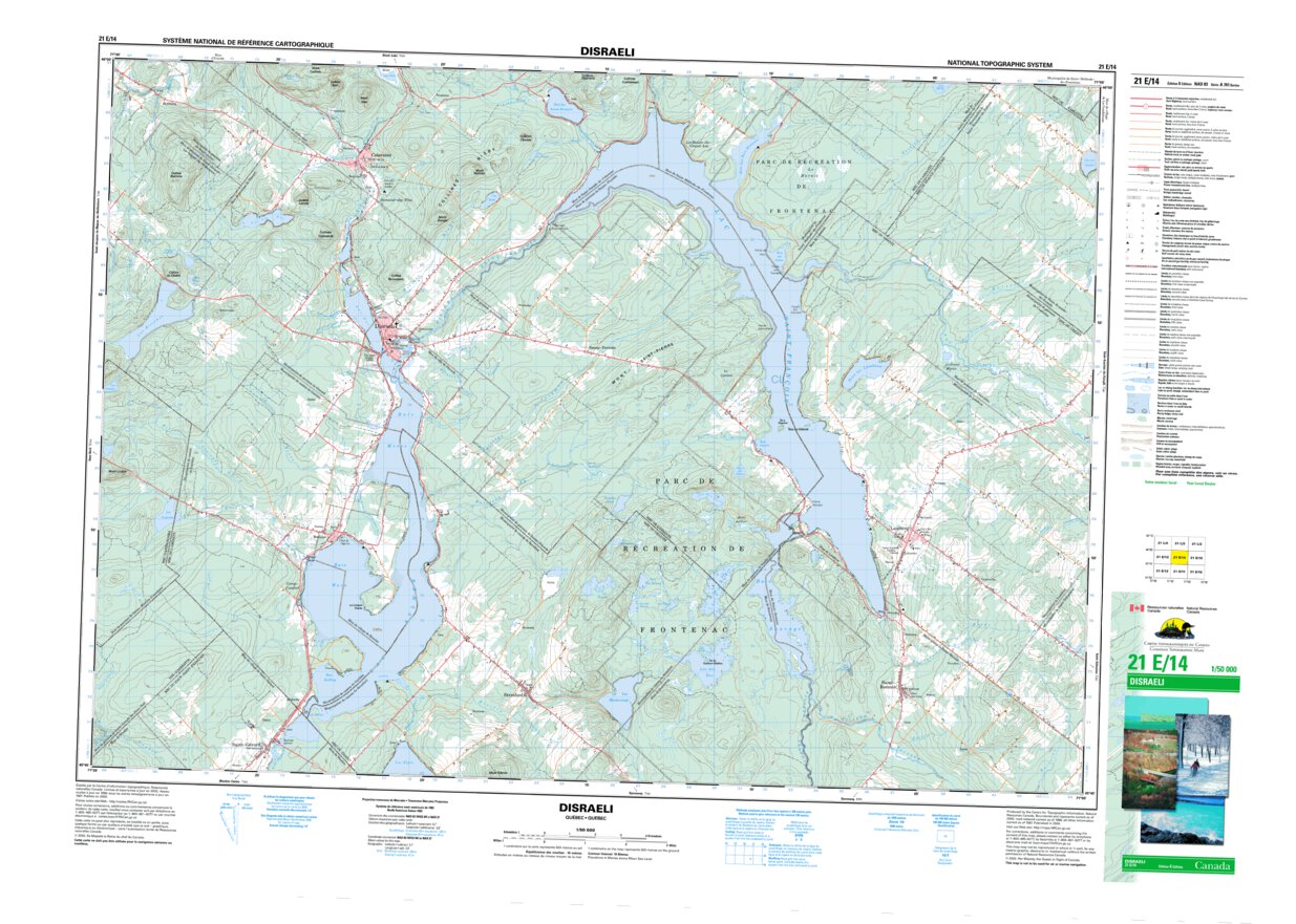 Disraeli, QC (021E14 CanMatrix) Map by Natural Resources Canada ...