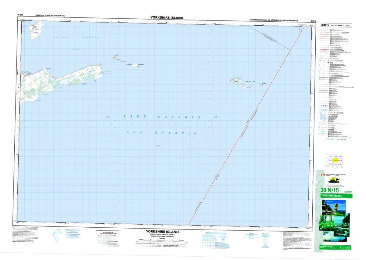 Yorkshire Island, ON (030N15 CanMatrix) Map by Natural Resources Canada ...
