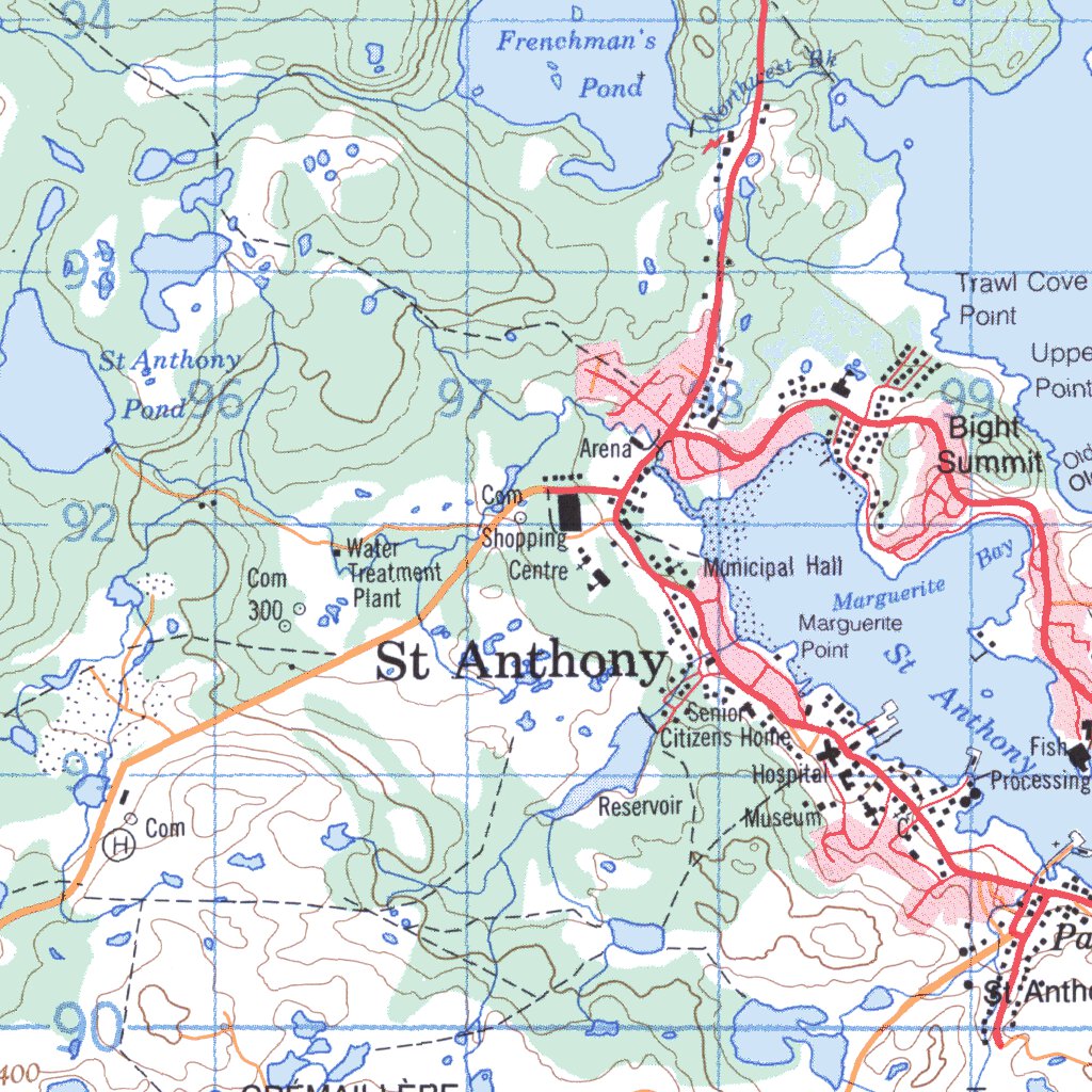 St. Anthony, NL (002M05 CanMatrix) Map by Natural Resources Canada ...