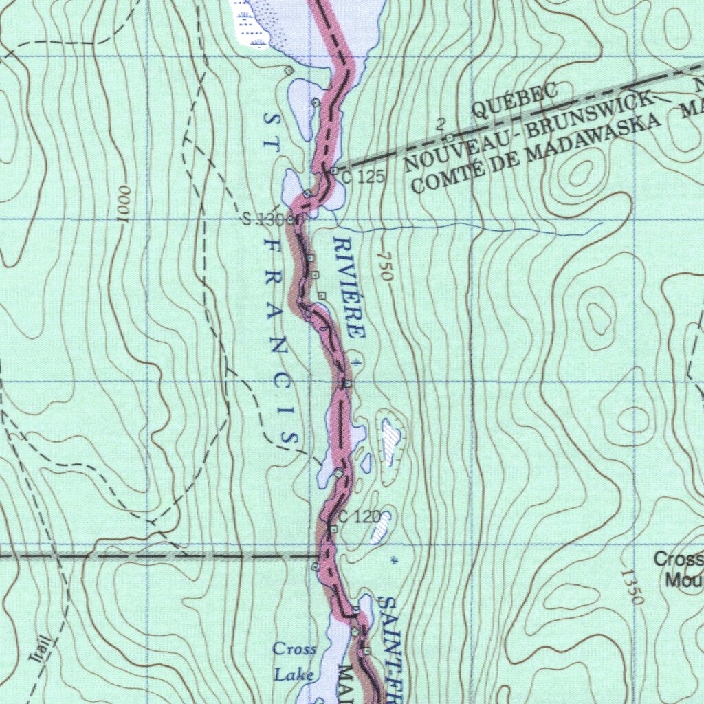 Estcourt, NB (021N06 CanMatrix) Map by Natural Resources Canada ...