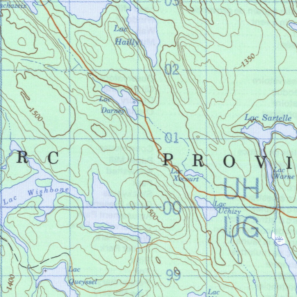 Lac Delahey, QC (031K15 CanMatrix) Map by Natural Resources Canada ...