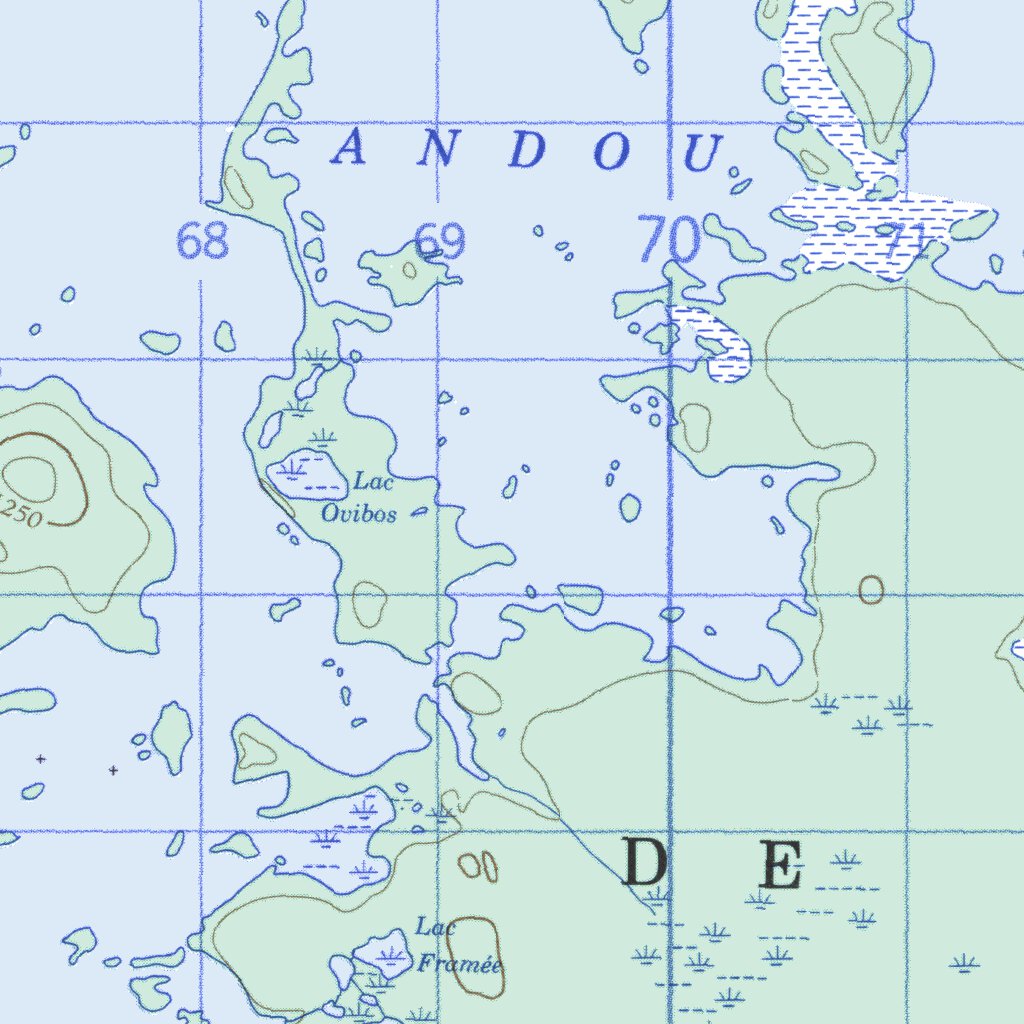 Réservoir Cabonga, QC (031N07 CanMatrix) Map by Natural Resources ...