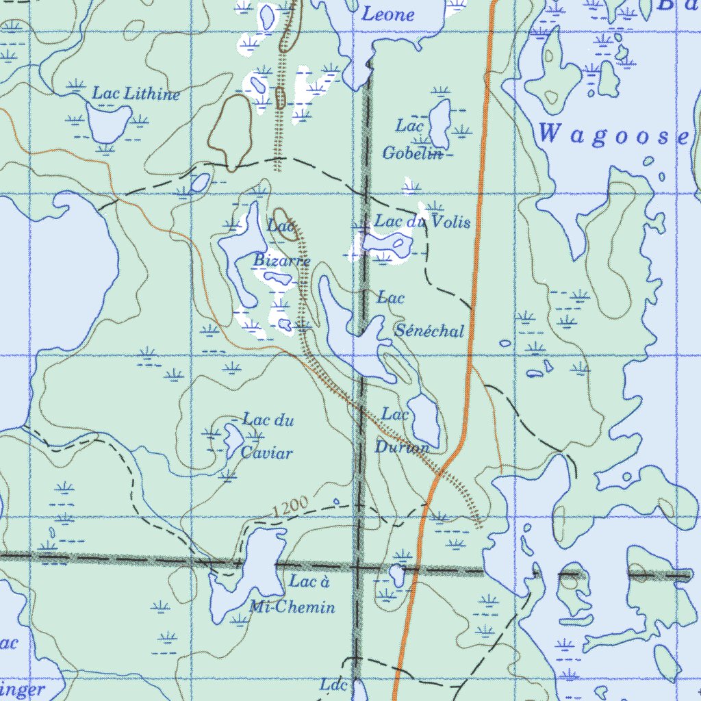 Réservoir Cabonga, QC (031N07 CanMatrix) Map by Natural Resources ...