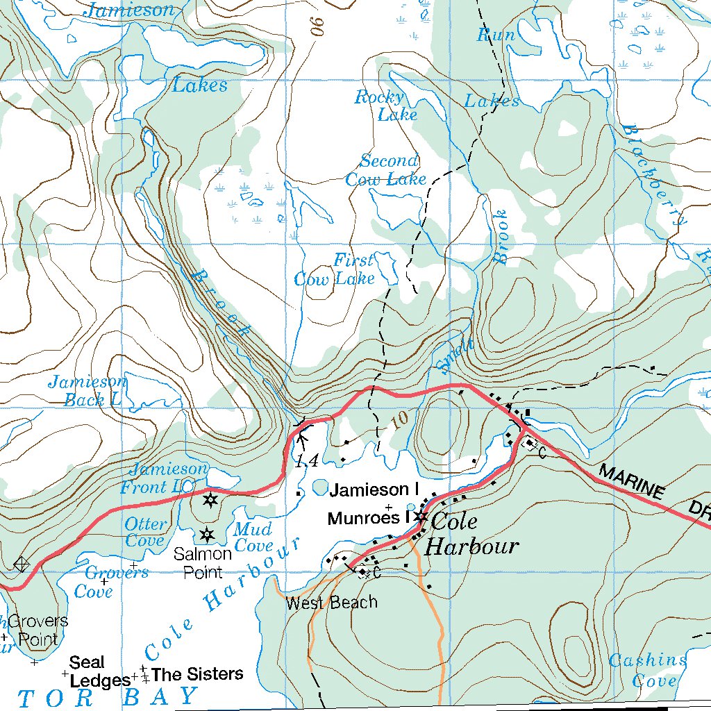 Chedabucto Bay, NS (011F06 CanMatrix) Map by Natural Resources Canada ...