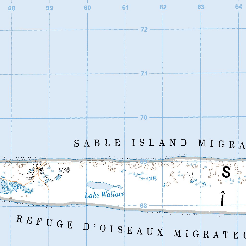 Sable Island, NS (010O13 CanMatrix) Map by Natural Resources Canada ...