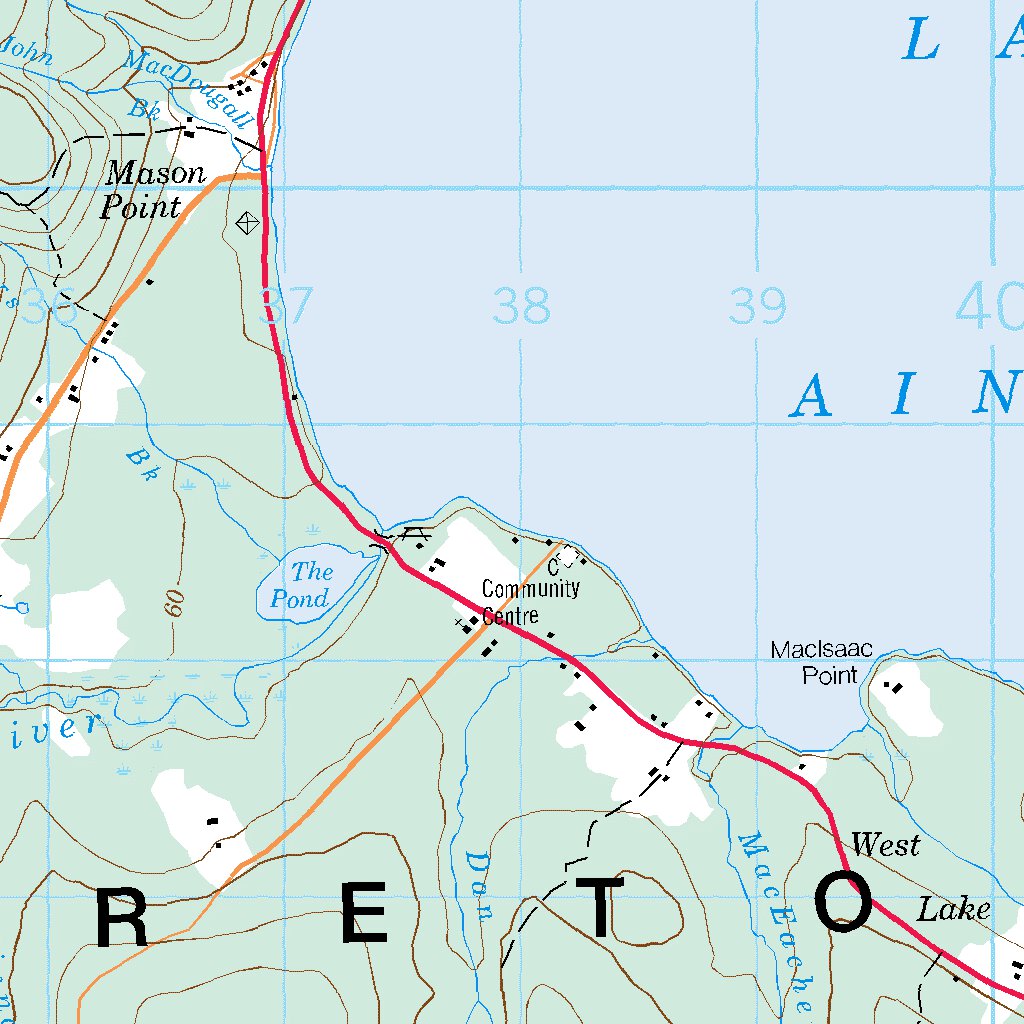 Lake Ainslie, NS (011K03 CanMatrix) Map by Natural Resources Canada ...