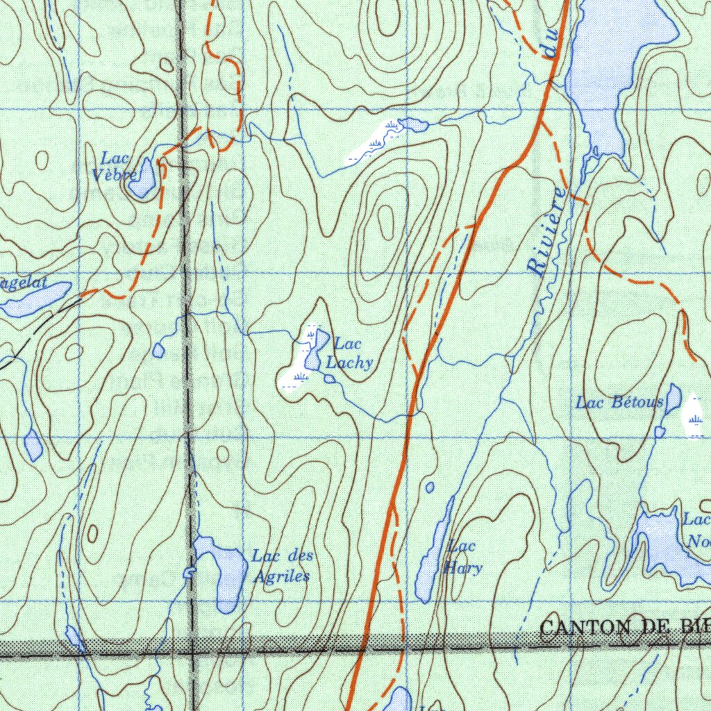 Lac Marquette, QC (032A13 CanMatrix) Map by Natural Resources Canada ...