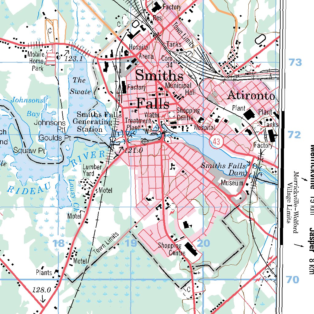 Perth, ON (031C16 CanMatrix) Map by Natural Resources Canada | Avenza Maps