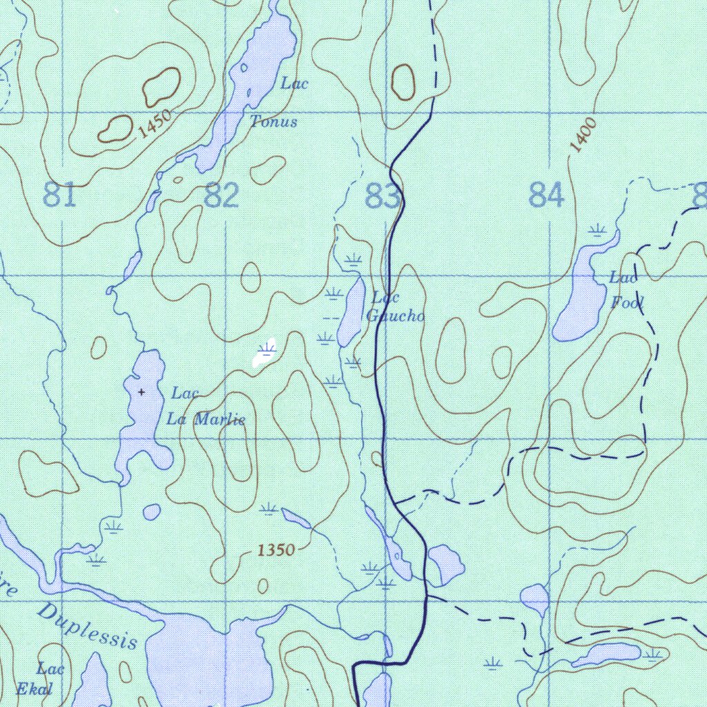 Lac Duplessis, QC (031O06 CanMatrix) Map by Natural Resources Canada ...