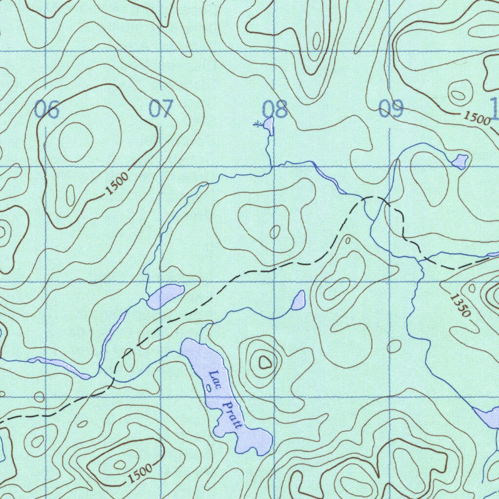 Lac Landron, QC (031N09 CanMatrix) Map by Natural Resources Canada ...
