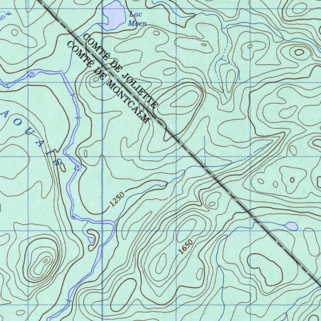 Lac Landron, QC (031N09 CanMatrix) Map by Natural Resources Canada ...