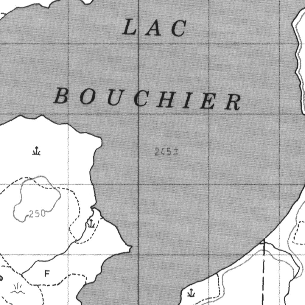 Lac Bouchier, QC (032K04 CanMatrix) Map by Natural Resources Canada ...
