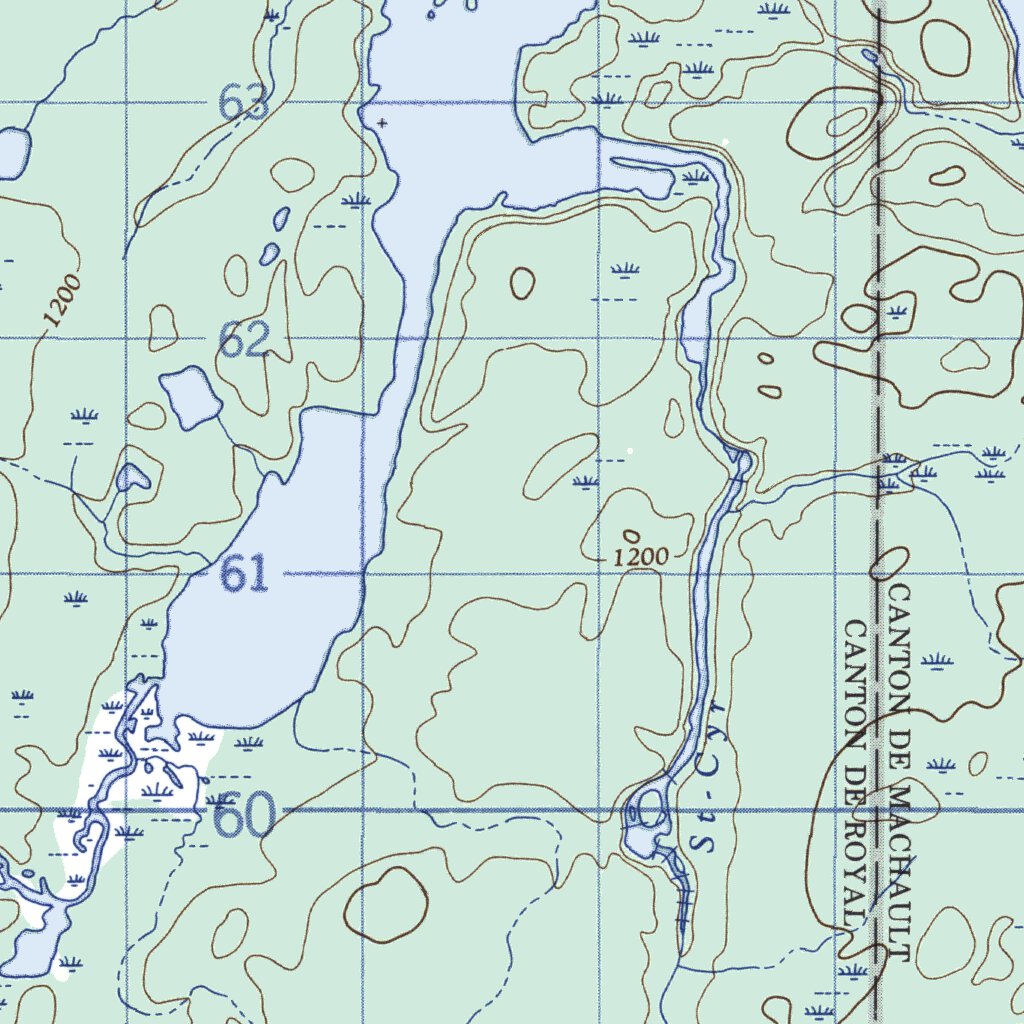 Lac Doda, QC (032G06 CanMatrix) Map by Natural Resources Canada ...