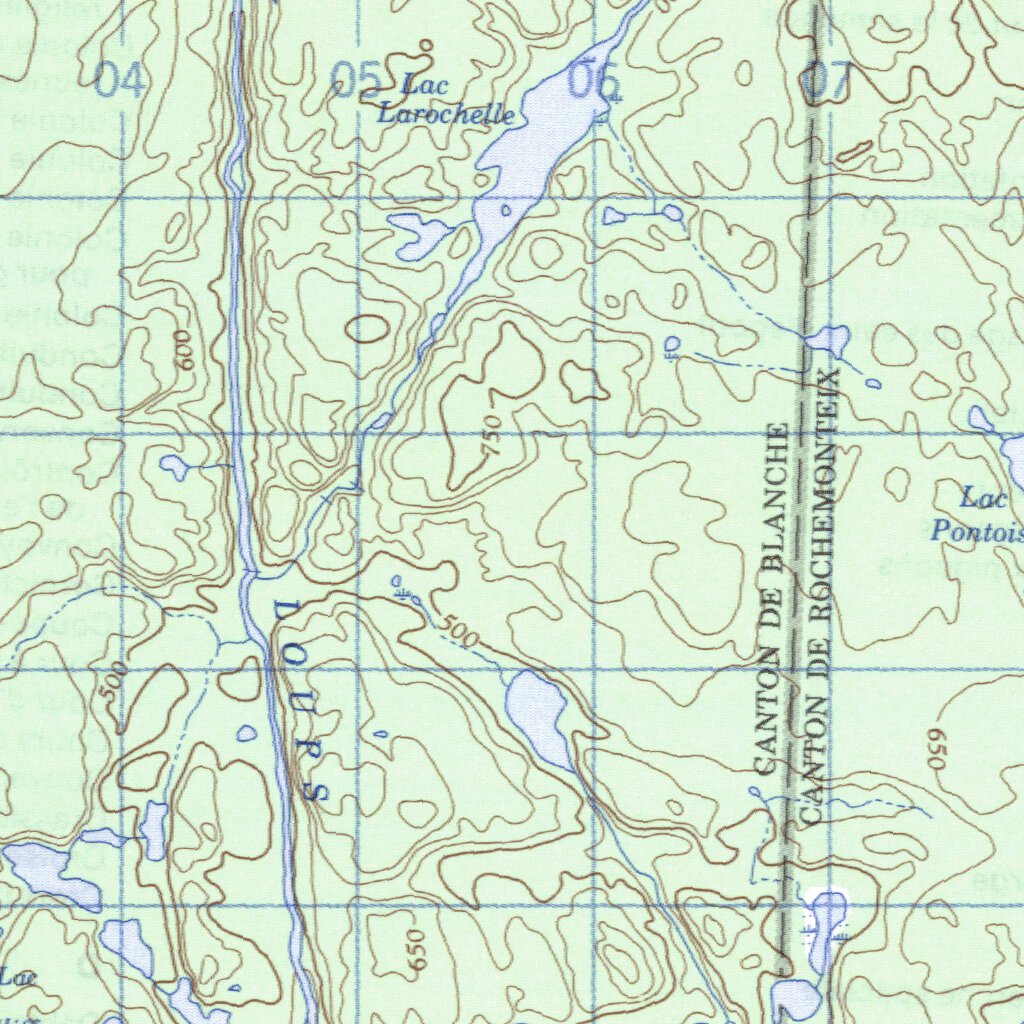 Lac Matamec, QC (022I05 CanMatrix) Map by Natural Resources Canada ...