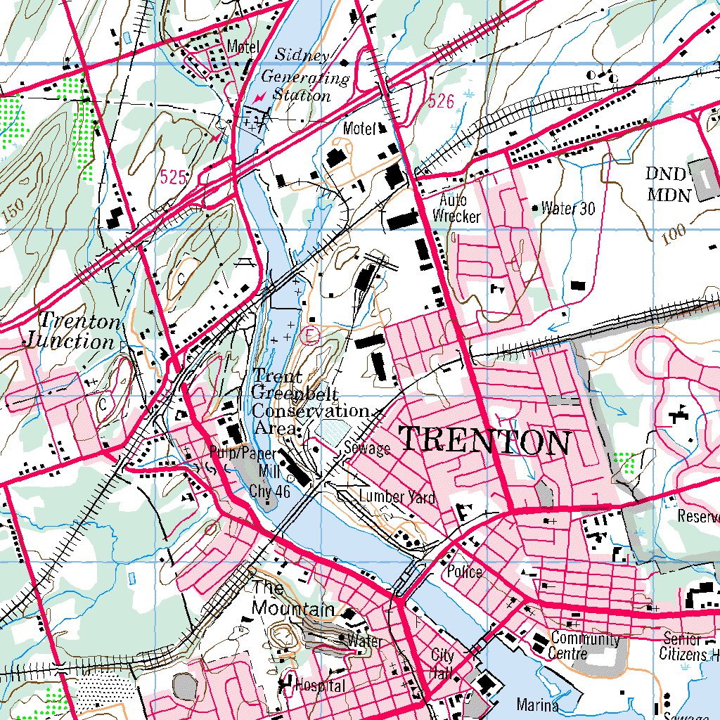 Trenton, ON (031C04 CanMatrix) Map by Natural Resources Canada | Avenza ...