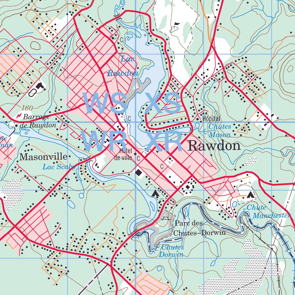 Rawdon, QC (031I04 CanMatrix) Map by Natural Resources Canada | Avenza Maps