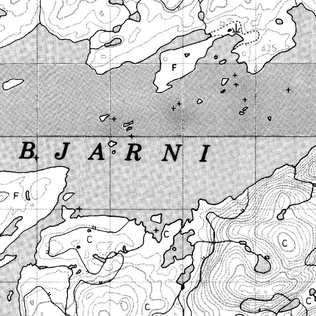 Lac Bjarni, QC (023P16 CanMatrix) Map by Natural Resources Canada ...
