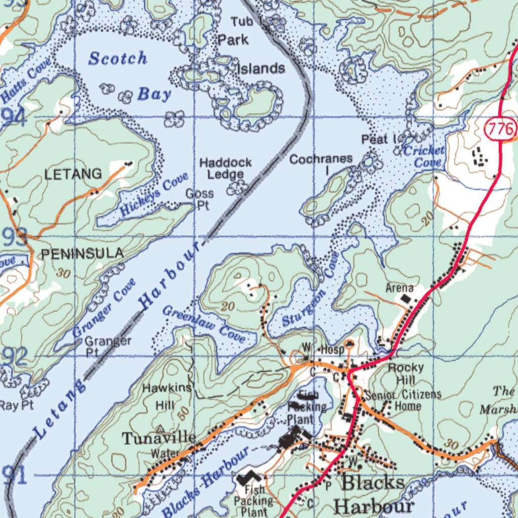 St. George, NB (021G02 CanMatrix) Map by Natural Resources Canada ...