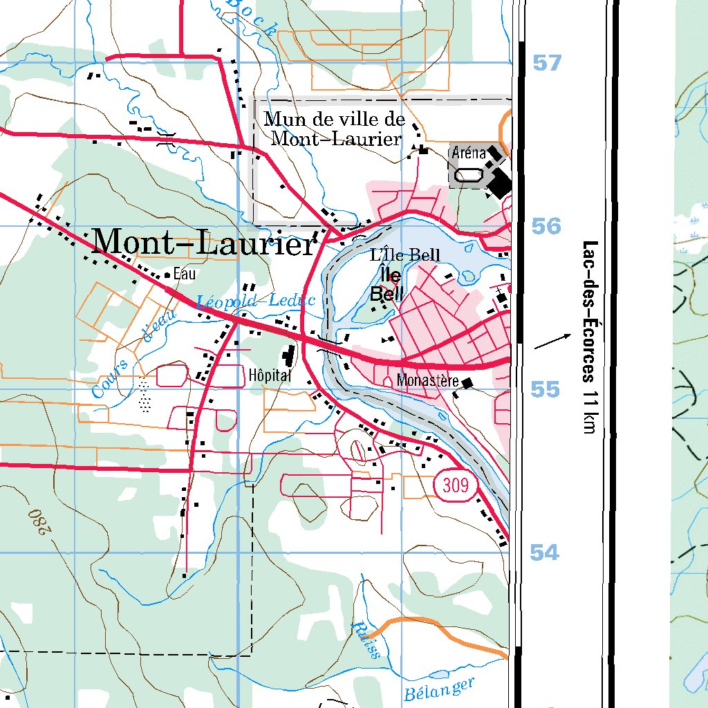 Grand-Remous, QC (031J12 CanMatrix) Map by Natural Resources Canada ...