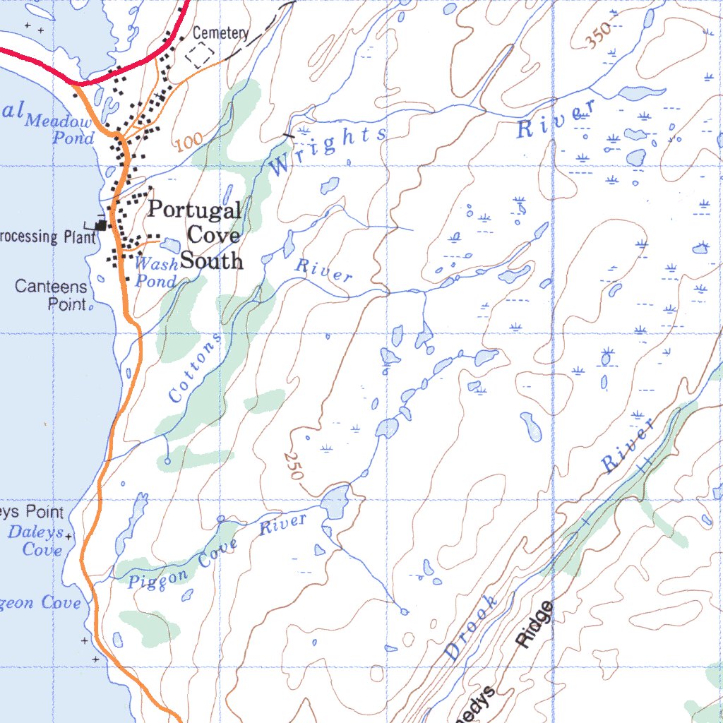 Trepassey, NL (001K11 CanMatrix) Map by Natural Resources Canada ...