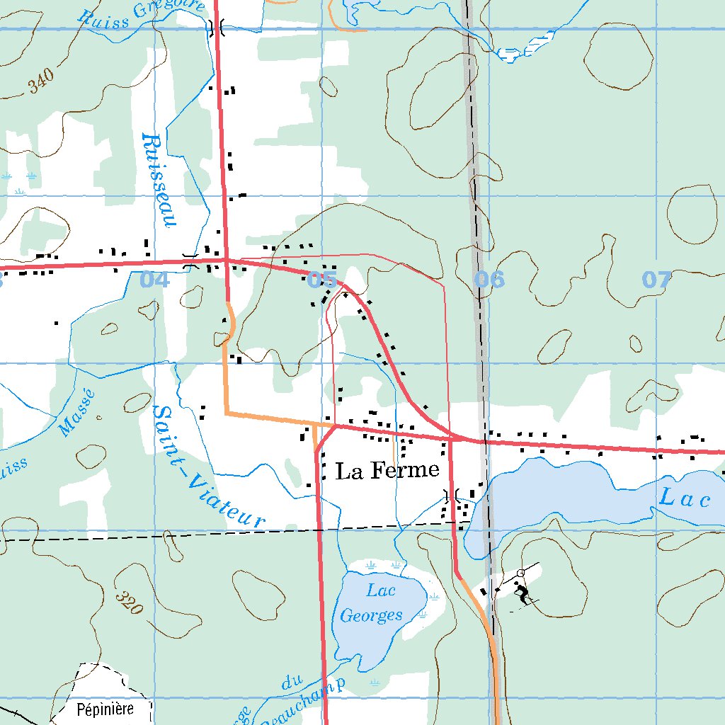 Amos, QC (032D09 CanMatrix) Map by Natural Resources Canada | Avenza Maps