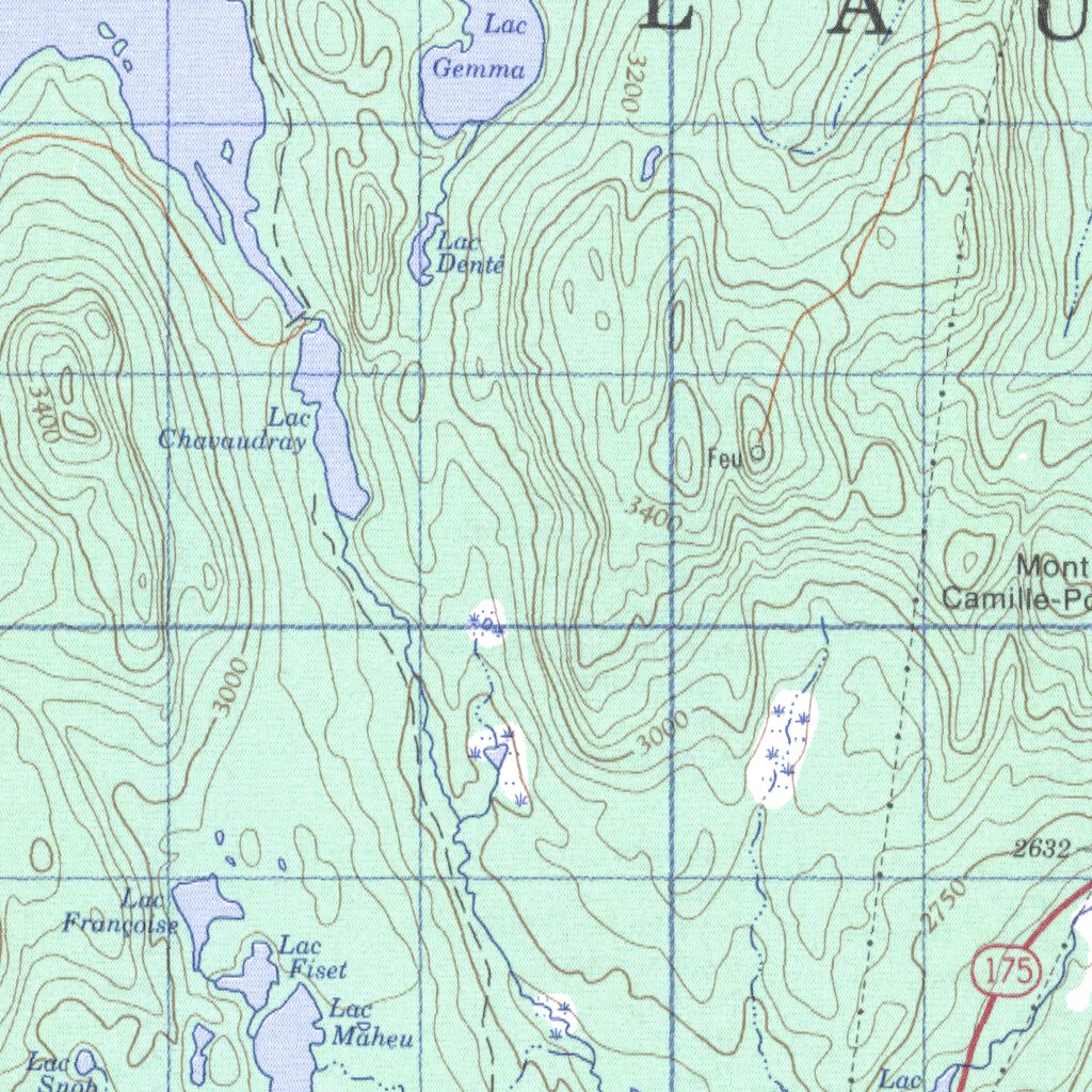 Lac Jacques-Cartier, QC (021M11 CanMatrix) Map by Natural Resources ...