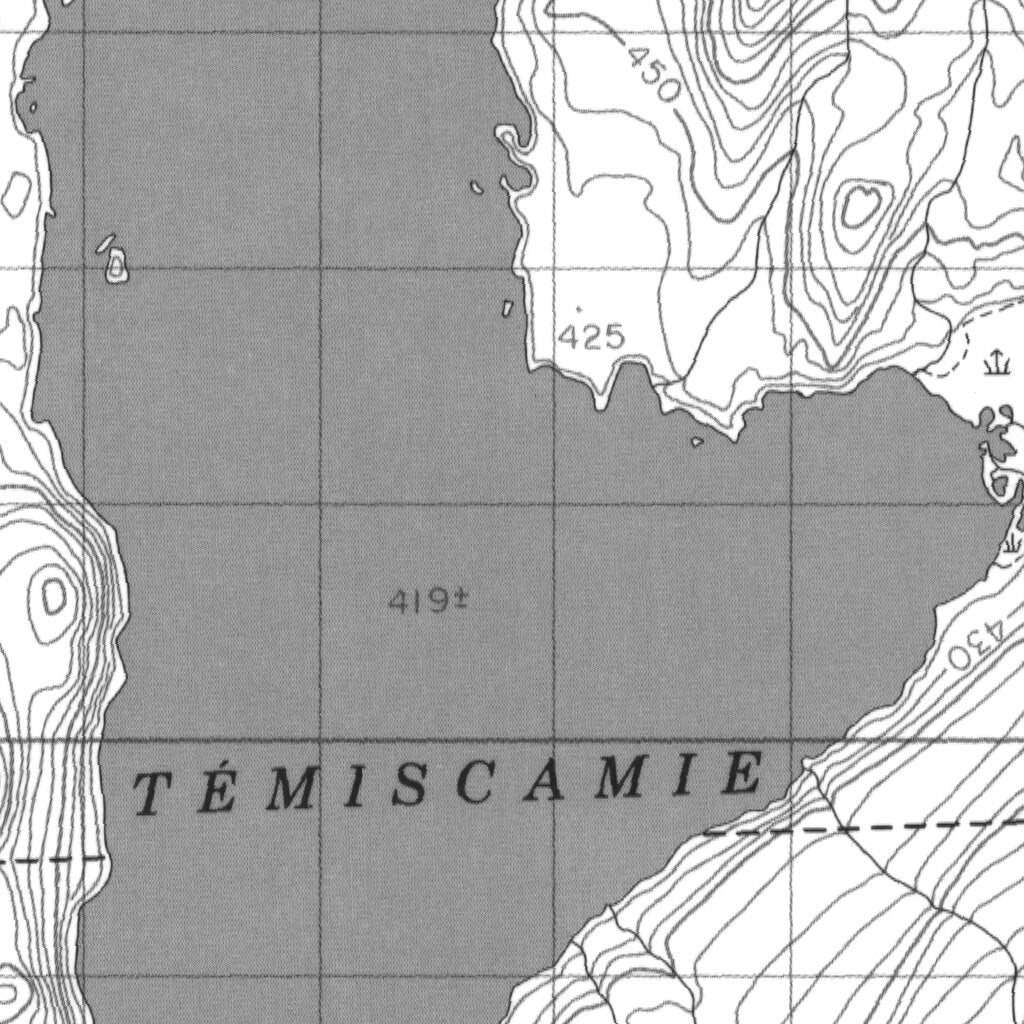 Lac Témiscamie, QC (032P01 CanMatrix) Map by Natural Resources Canada ...